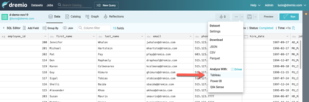 Analyse ultra-rapide avec Tableau Online et Dremio - Synaltic