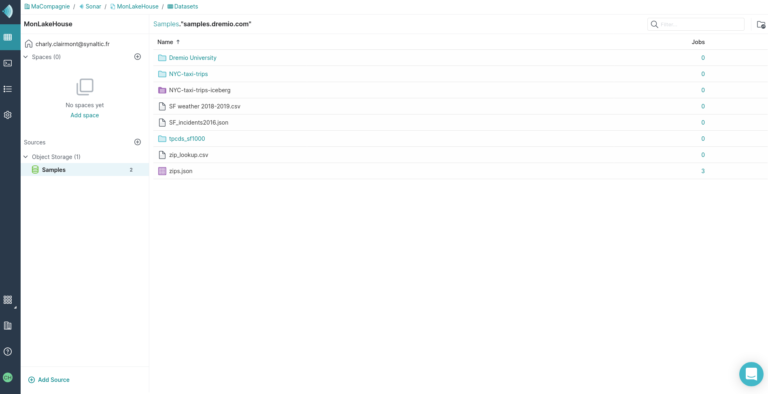 Analyser vos données Amazon S3 avec Dremio Cloud - Synaltic